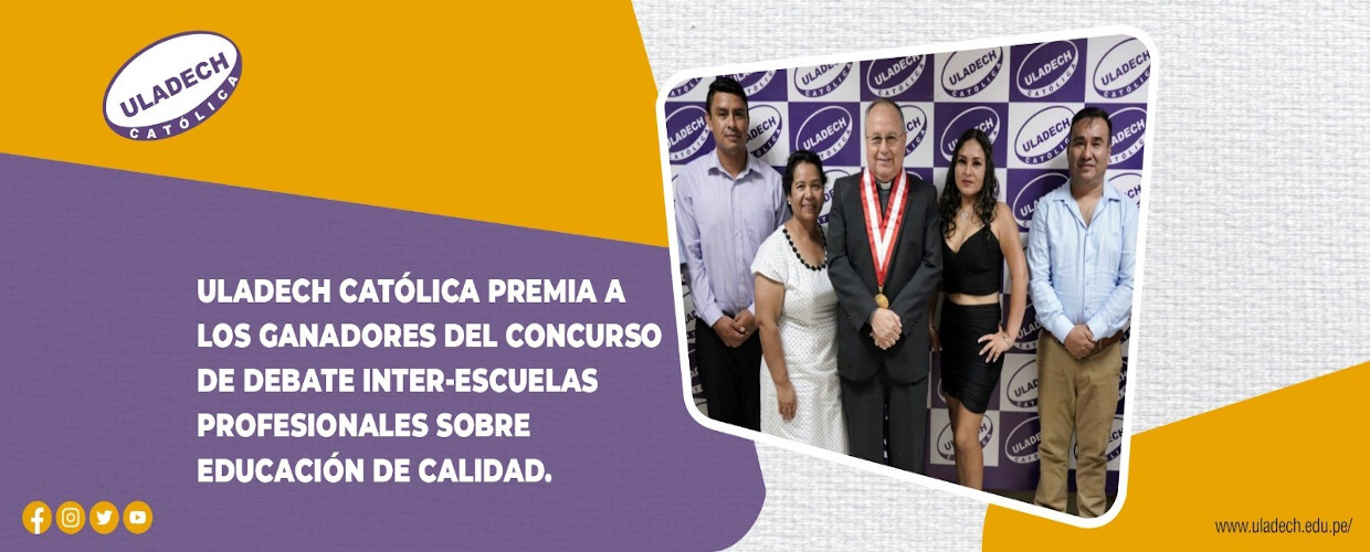 Uladech Católica premia a ganadores del debate estudiantil