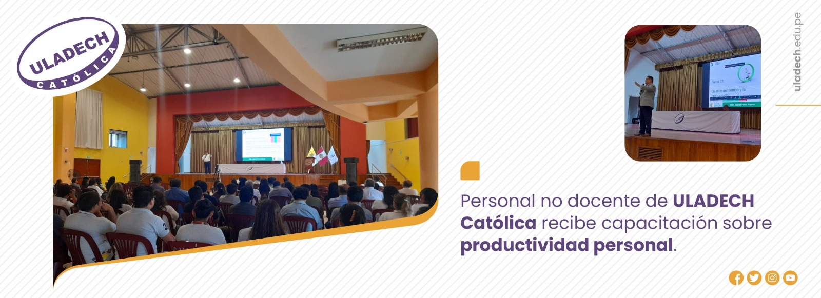 Personal no docente de ULADECH participa de capacitación